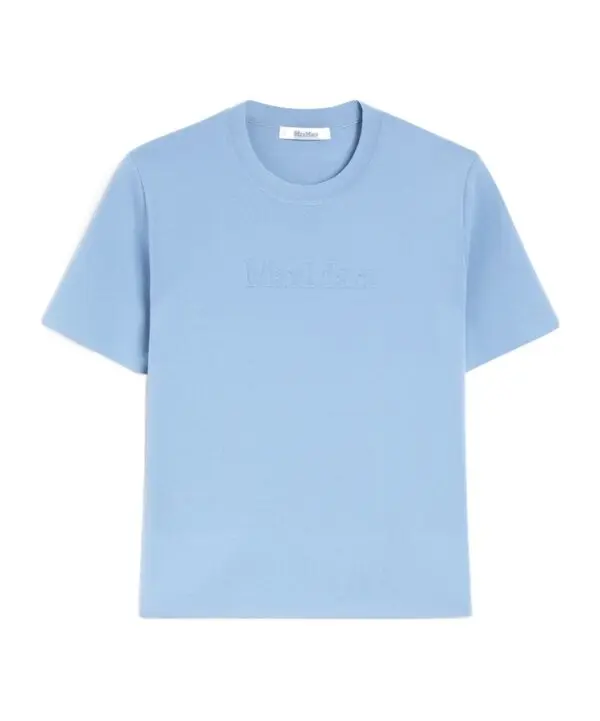 Max Mara Adelio Crewneck Short-sleeved T-shirt - Light Blue