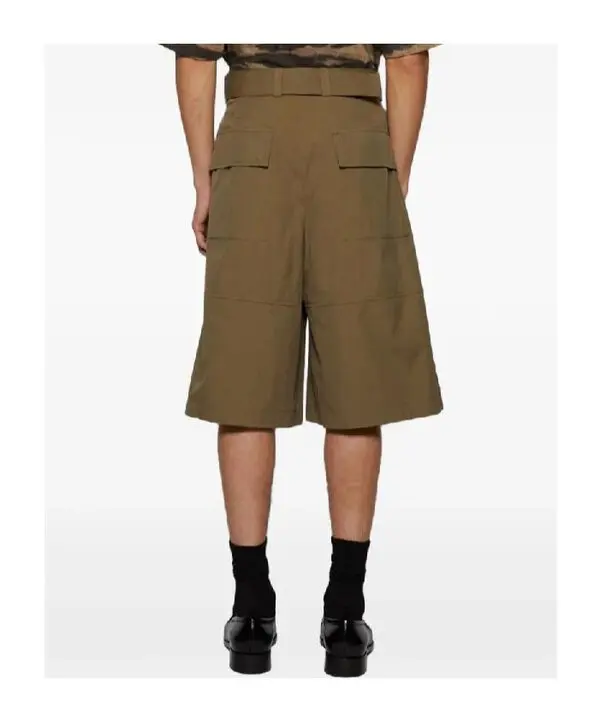 JIL SANDER Belted Cargo Shorts - Brown