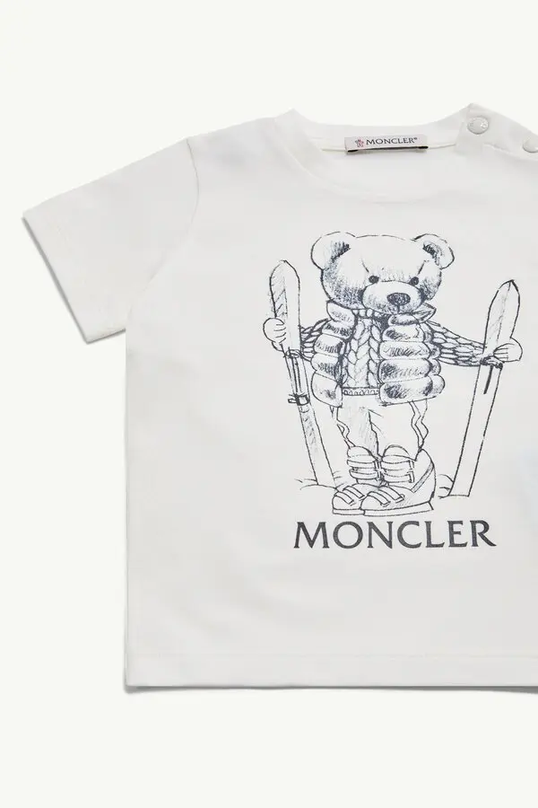 Moncler Teddy Bear Motif Cotton T-shirt
