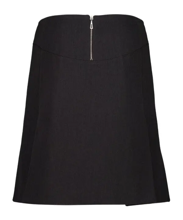 Rabanne Belted Pleated Midi Skirt