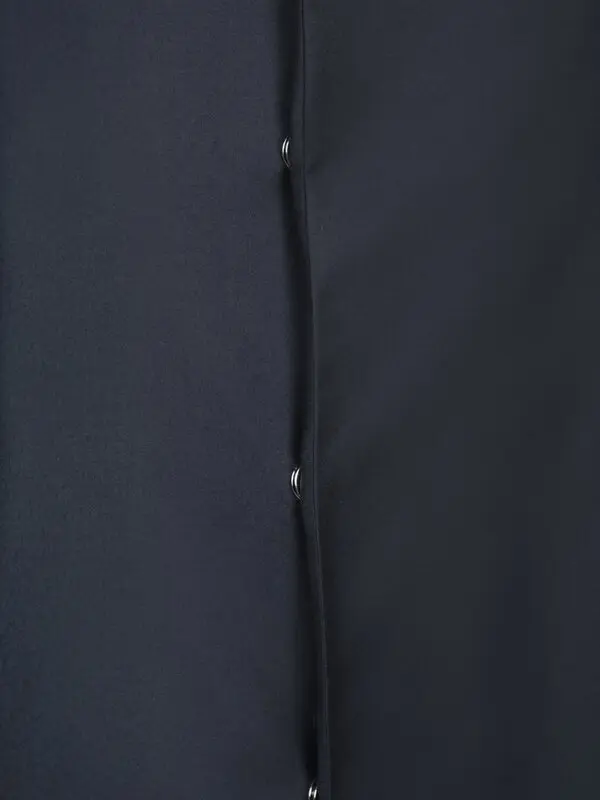COSTUMEIN Long Sleeve Button Closure Overshirt Jacket - Blue
