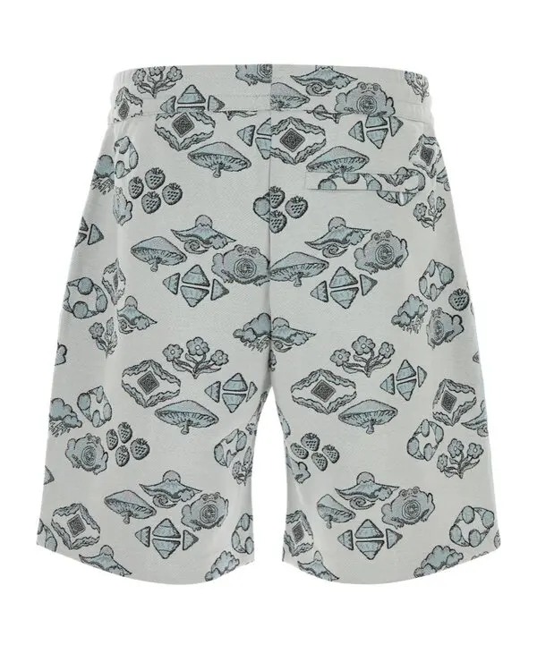 Casablanca Pleated Stretch Jacquard Bermuda Shorts