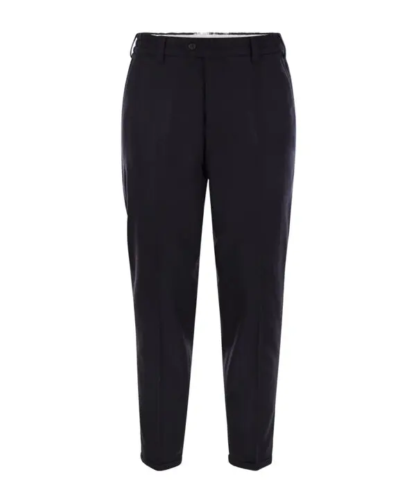 PT TORINO Rebel Wool Straight-leg Pants