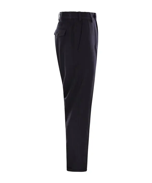 PT TORINO Rebel Wool Straight-leg Pants
