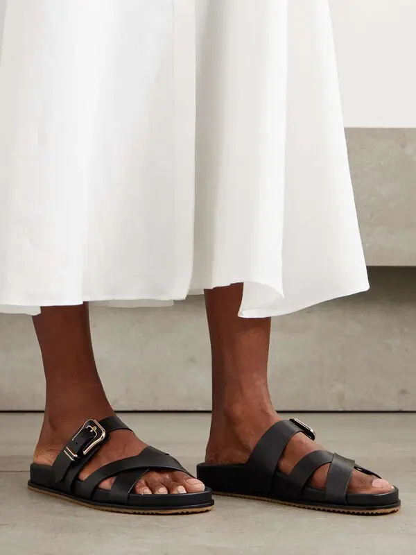 Gabriela Hearst Circe Leather Slides