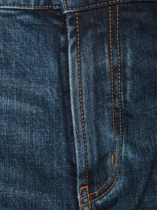 Emporio Armani Straight-leg Jeans With Logo Patch