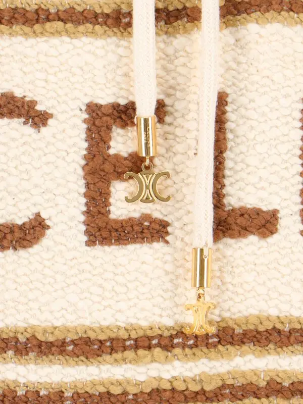 Celine Striped Cotton Tweed Baja Mini Dress