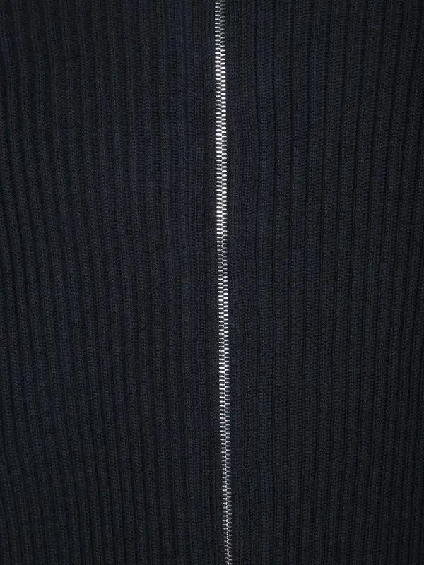 Incotex High Collar Full-zip Knitwear