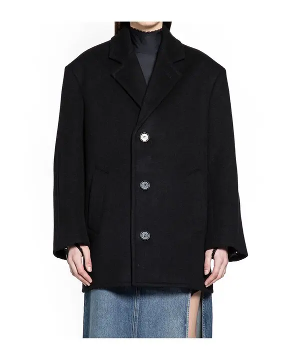 Coperni Collarless Long-sleeve Coat