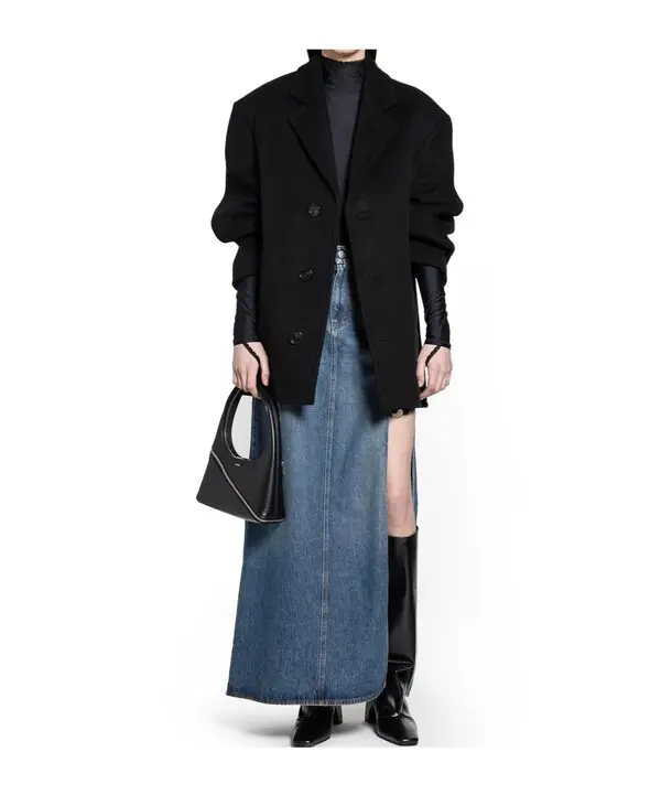 Coperni Collarless Long-sleeve Coat