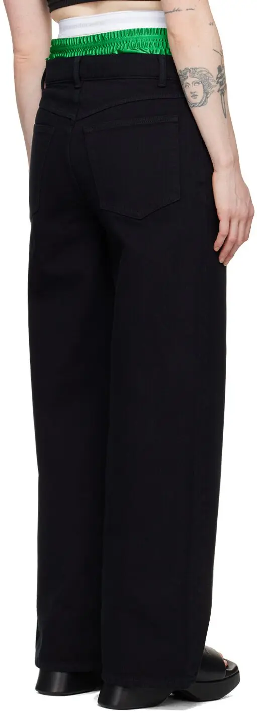 Alexander Wang Stacked Draped Jeans