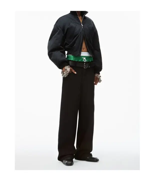 Alexander Wang Stacked Draped Jeans