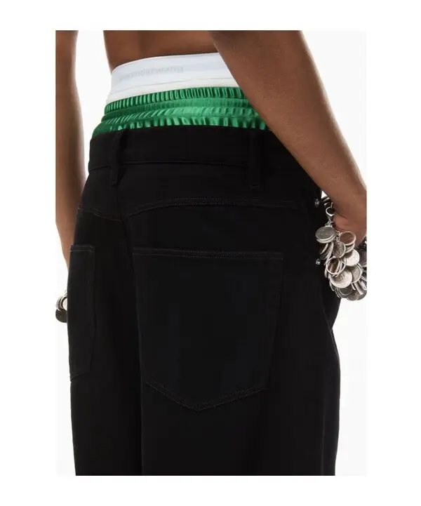 Alexander Wang Stacked Draped Jeans