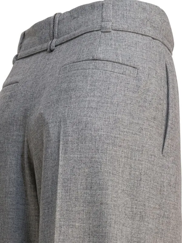 Brunello Cucinelli Pleated Belted Trousers
