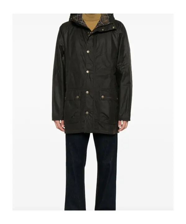Barbour Logo Detailed Hooded Parka
