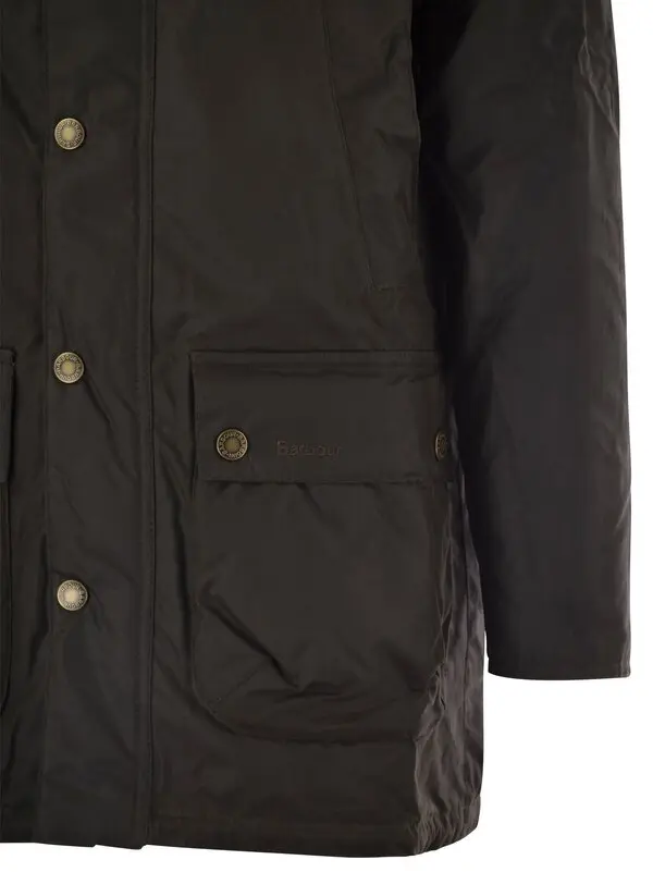 Barbour Logo Detailed Hooded Parka
