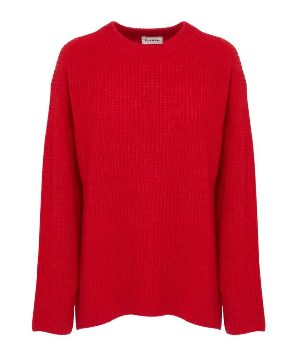 P.a.r.o.s.h Long-sleeved Knitted Sweater - Red