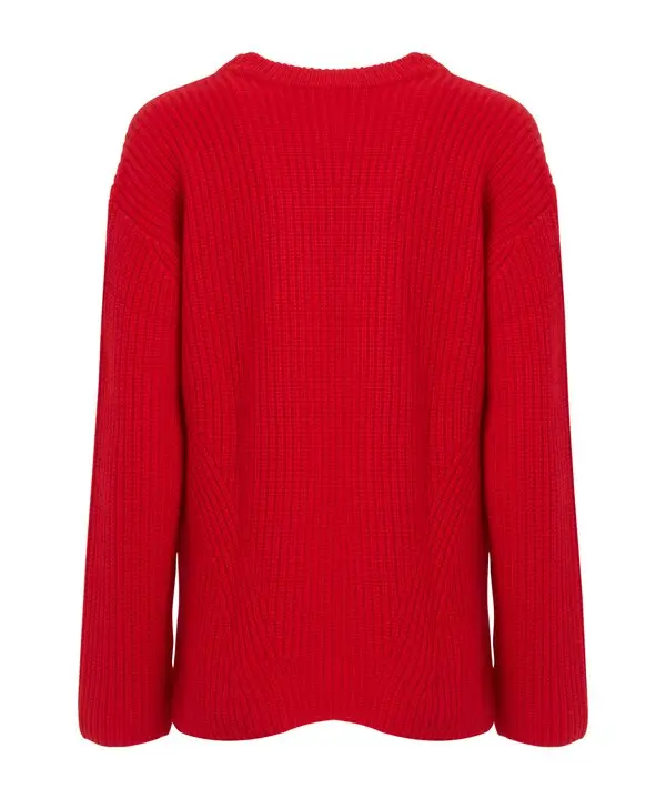 P.a.r.o.s.h Long-sleeved Knitted Sweater - Red
