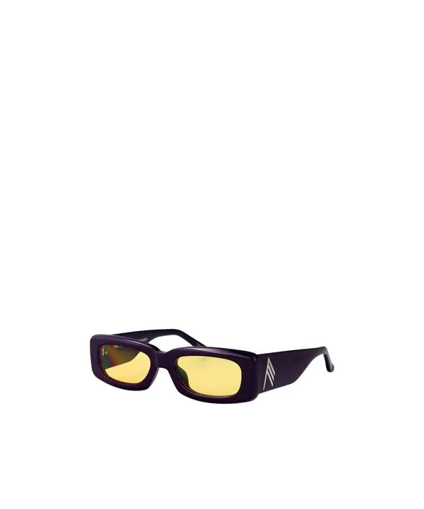 Attico Mini Marfa Rectangular Sunglasses - Purple