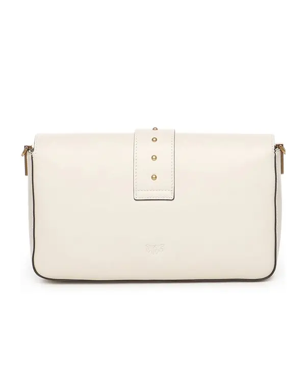 Pinko Love One Slouchy Medium Handbag - White