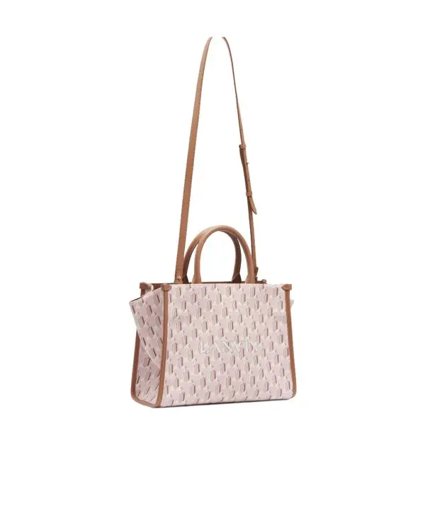 LANVIN Logo Print Tote Bag - Nude