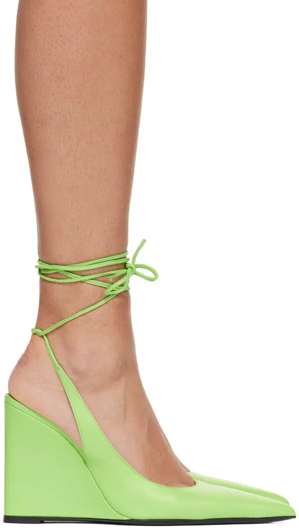 By Far Vaughn Wedge Pumps With Tie Fastening