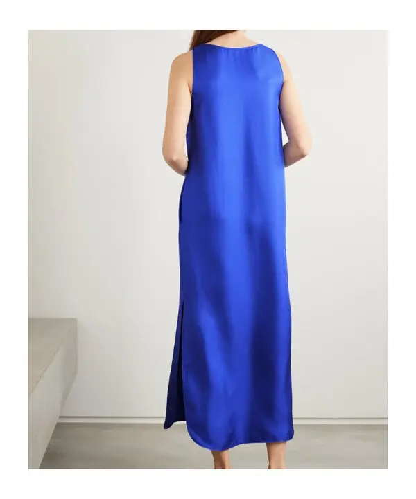 Loulou De Saison Scoop-neck Side-vent Maxi Dress