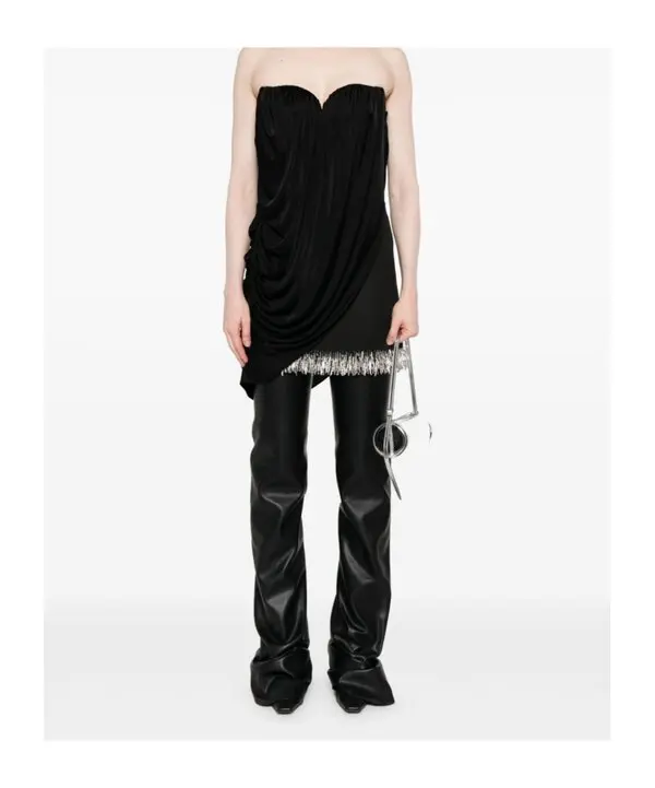 Giuseppe Di Morabito Draped Strapless Top - Black