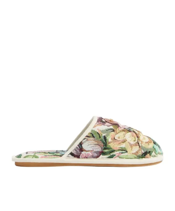 Valentino Garavani Floral Patterned Slippers - Multicolor
