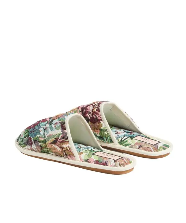 Valentino Garavani Floral Patterned Slippers