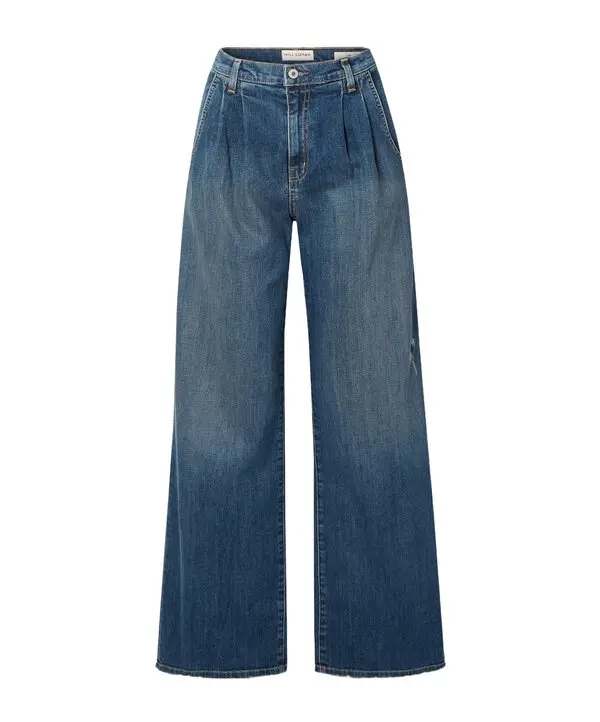 NILI LOTAN High-waisted Wide-leg Jeans