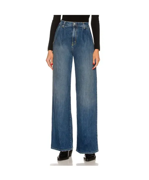 NILI LOTAN High-waisted Wide-leg Jeans