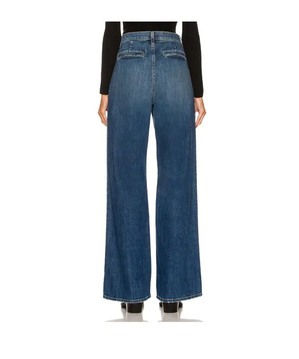 NILI LOTAN High-waisted Wide-leg Jeans