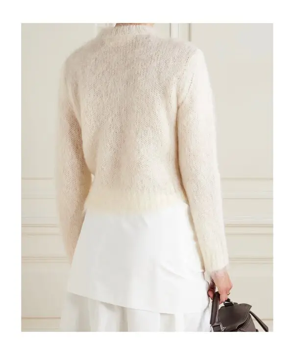 Marni Floral Intarsia Knit Round Neck Sweater