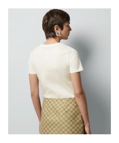 Gucci Cotton Jersey T-shirt With Interlocking G And Horse Motif