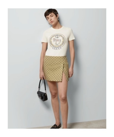 Gucci Cotton Jersey T-shirt With Interlocking G And Horse Motif