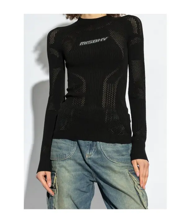 MISBHV Long Sleeve Crewneck T-shirt With Logo