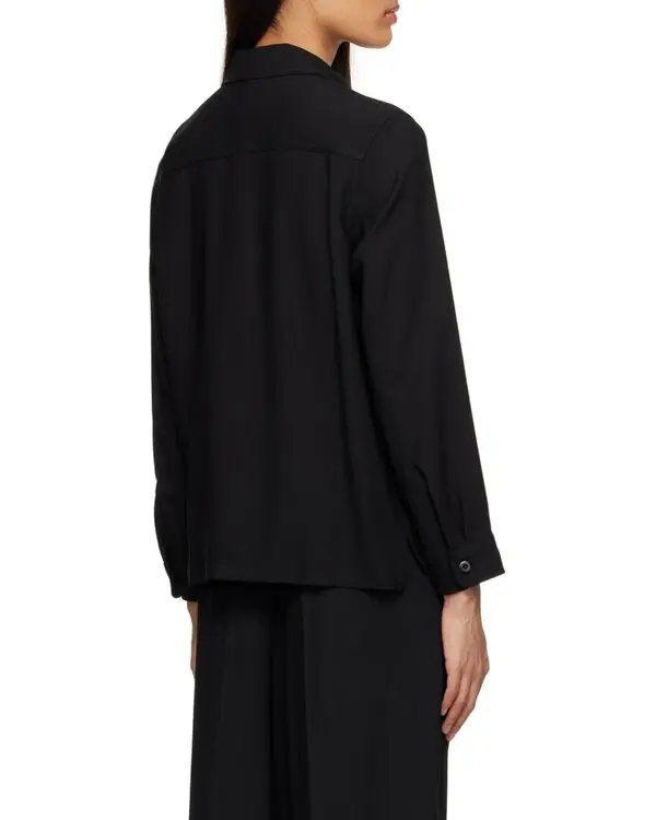 A.p.c. Long Sleeve Buttoned Shirt With Logo