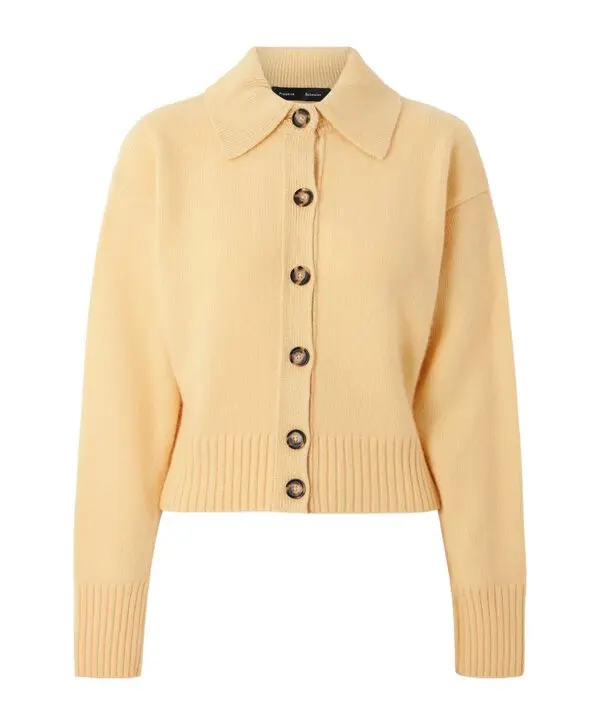 Proenza Schouler Long Sleeve Button-up Knit Shirt - Nude