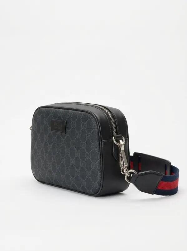 Gucci Gg Supreme Messenger Bag - Black