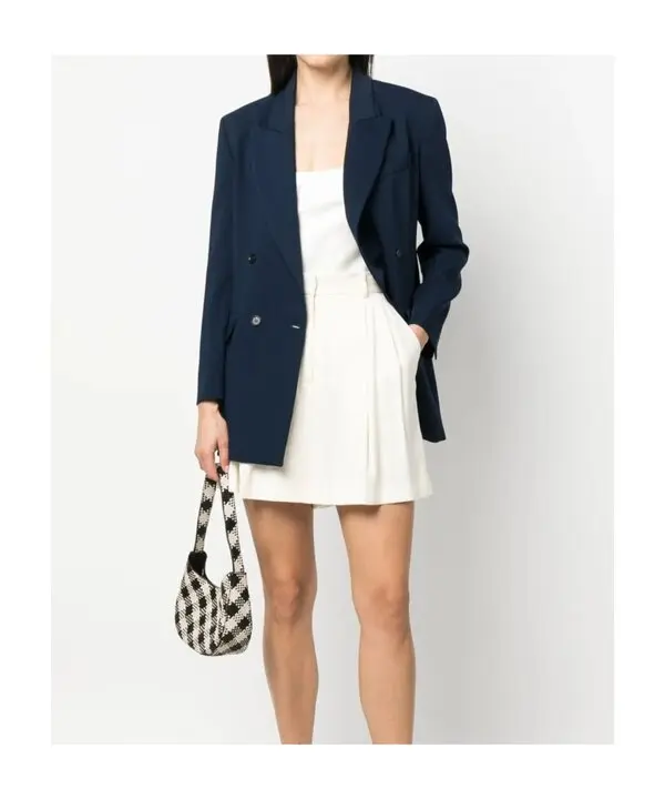 P.a.r.o.s.h Double-breasted Lapel Collar Blazer - Black