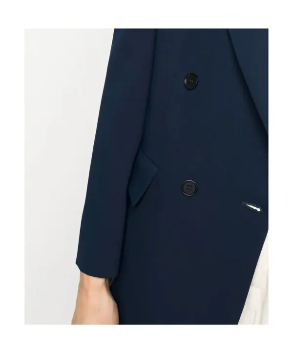 P.a.r.o.s.h Double-breasted Lapel Collar Blazer - Black
