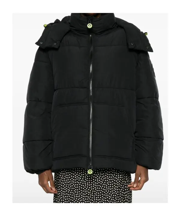 BARROW Hooded Puffer Jacket With Logo Patches