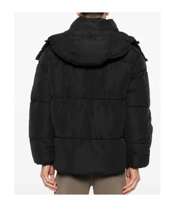 BARROW Hooded Puffer Jacket With Logo Patches