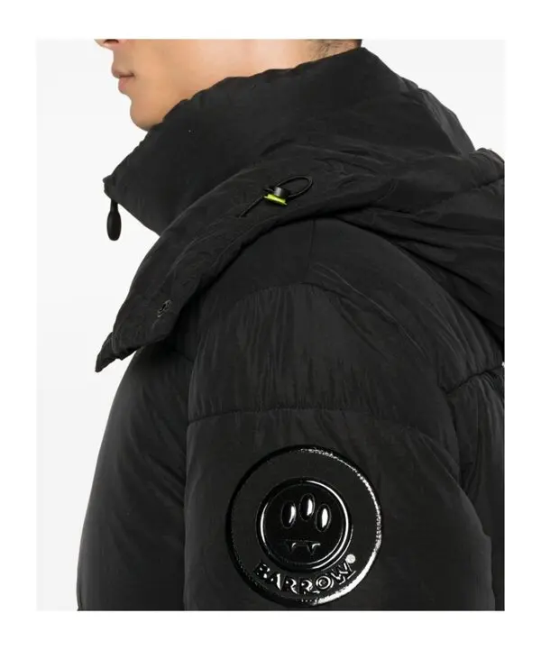 BARROW Hooded Puffer Jacket With Logo Patches