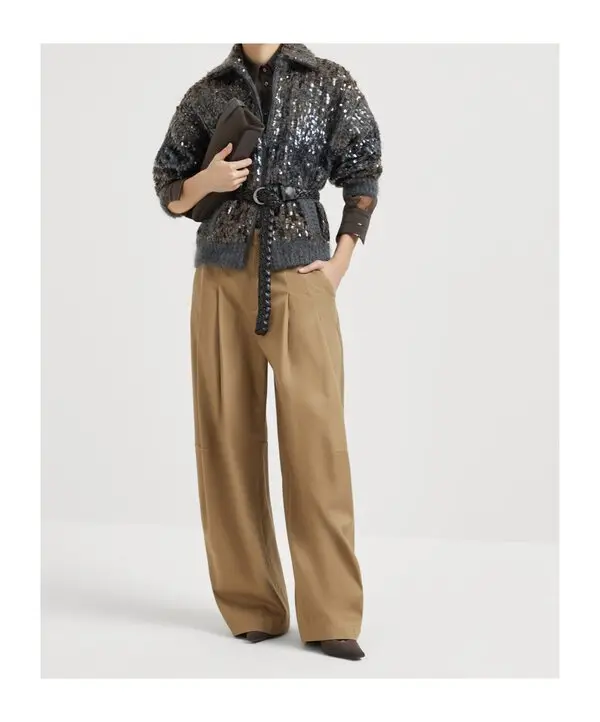 Brunello Cucinelli Sequined Embroidered Cardigan