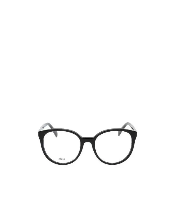 Celine Round Frame Stud-embellished Eyeglasses - Black
