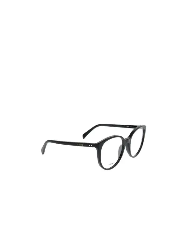 Celine Round Frame Stud-embellished Eyeglasses - Black