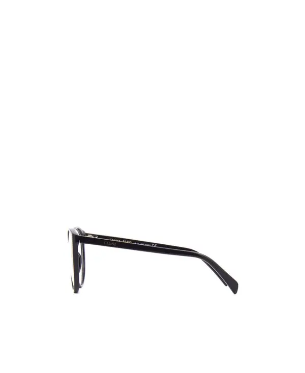 Celine Round Frame Stud-embellished Eyeglasses - Black