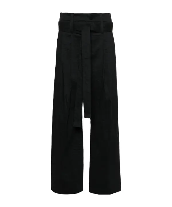 Issey Miyake Shaped Membrane Wide-leg Trousers - Black